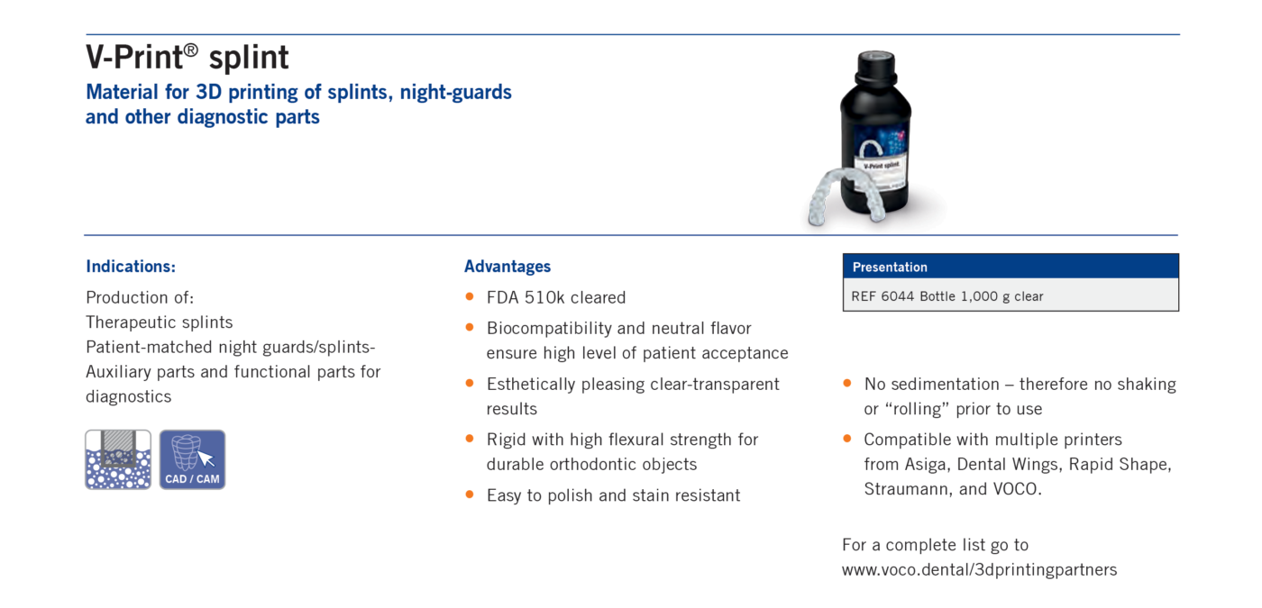V-Print splint - Voco - Abutment Direct