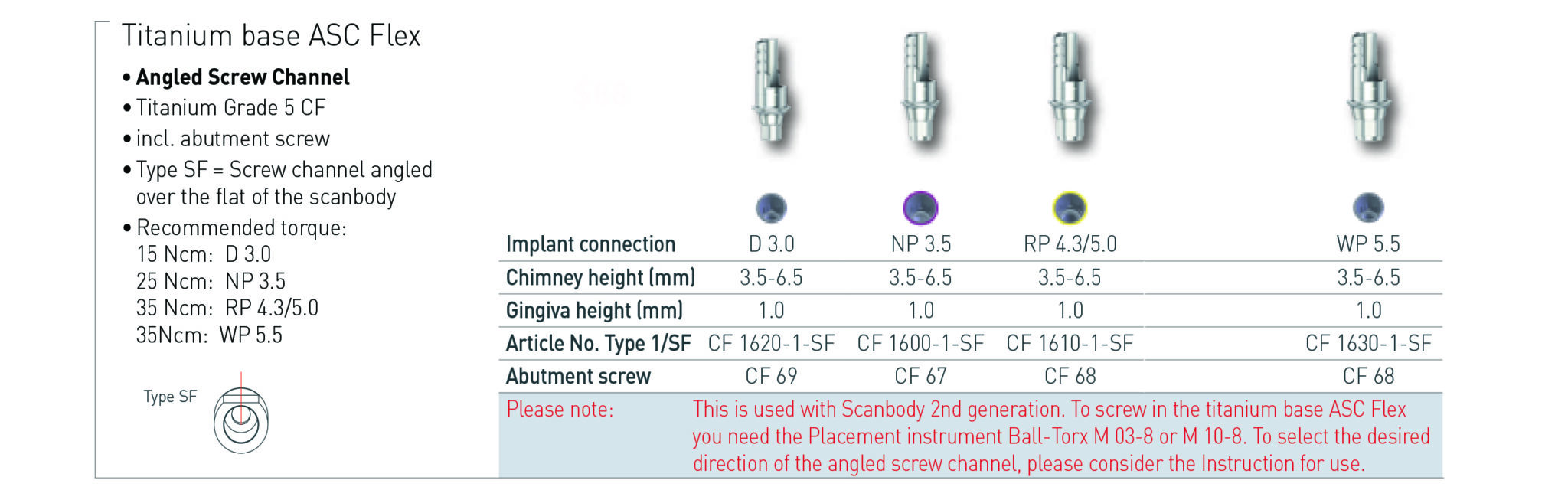 Ti-Base ASC flex - NobelReplace Conical® CF - Abutment Direct