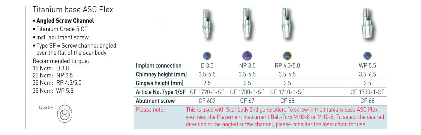 Ti-Base ASC flex - NobelReplace Conical® CF - Abutment Direct
