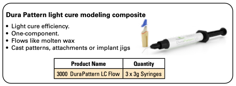 Dura Pattern light cure modeling composite - Abutment Direct