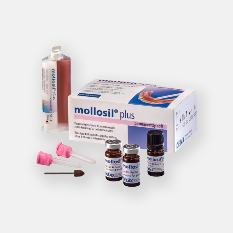 mollosil plus silicone soft reline cold cure - Detax - Abutment Direct